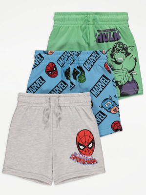 Marvel Superhero Shorts 3 Pack | Kids | George at ASDA