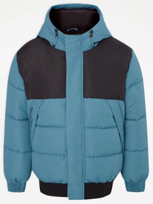 Teal Colour Block Padded Coat | Kids | George at ASDA