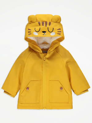 Yellow Tiger Hooded Rain Mac | Baby | George at ASDA