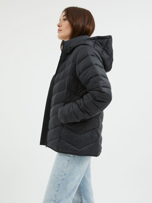 Black Lightweight Padded Coat | Women | George at ASDA