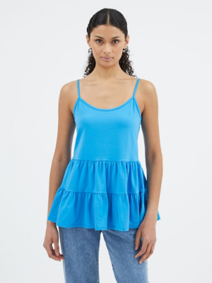 Blue Tiered Cami Top | Women | George at ASDA
