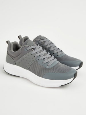 Grey Mesh Active Trainers | Men | George at ASDA