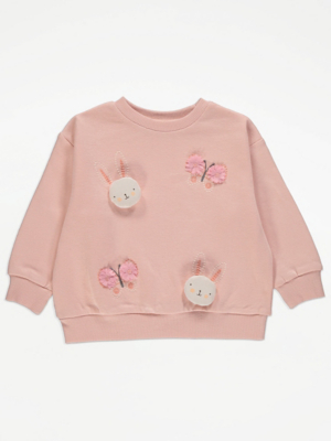 Pink Appliqué Bunny Sweatshirt | Kids | George at ASDA