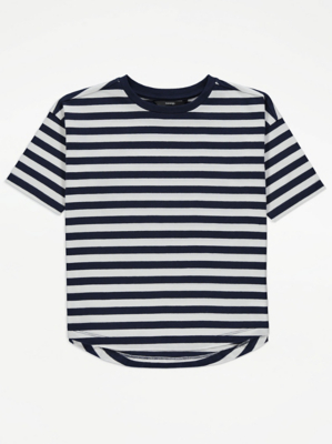 Navy Striped T-Shirt | Kids | George at ASDA