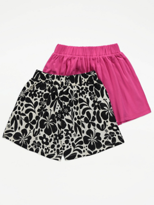 Floral Flippy Shorts 2 Pack | Kids | George at ASDA