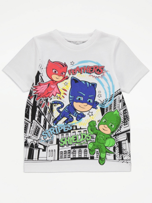PJ Masks White Graphic T-Shirt | Kids | George at ASDA