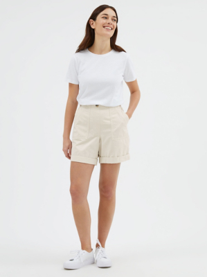 Neutral Cotton Shorts | Women | George at ASDA