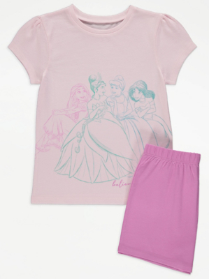 Disney Princess Pink Short Pyjamas | Kids | George at ASDA
