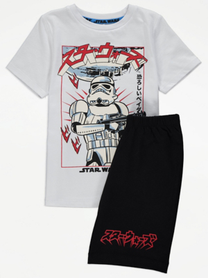 Disney Star Wars Storm Trooper Short Pyjamas | Kids | George at ASDA