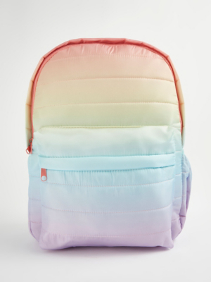 Pastel Rainbow Padded Rucksack | Kids | George at ASDA