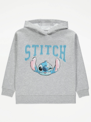 Disney Lilo & Stitch Grey Slogan Hoodie | Kids | George at ASDA