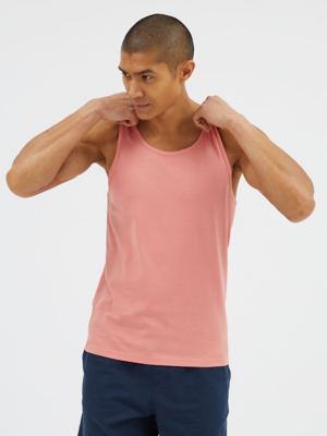 Peach Plain Vest | Men | George at ASDA