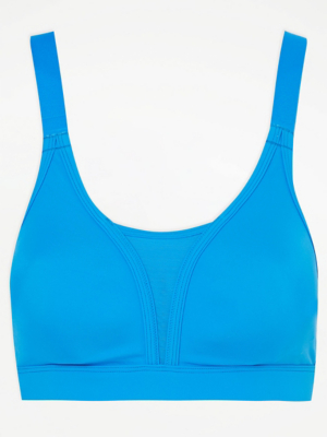 Blue Racer Back Sports Bra | Lingerie | George at ASDA