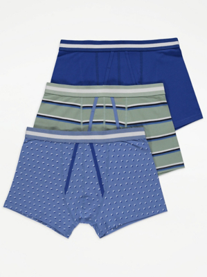 Stripe A-Front Trunks 3 Pack | Men | George at ASDA