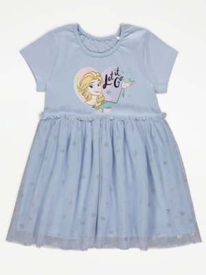 Disney Frozen Blue Let It Go Elsa Dress | Kids | George at ASDA