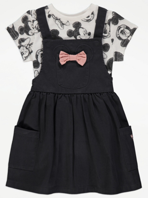 Disney Mickey & Minnie T-Shirt and Pinafore Outfit | Kids | George at ASDA