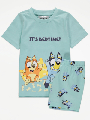 Bluey Bedtime Slogan Short Pyjamas | Kids | George at ASDA