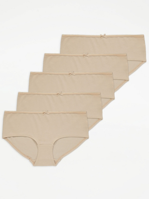 Nude Thongs 5 Pack | Lingerie | George at ASDA