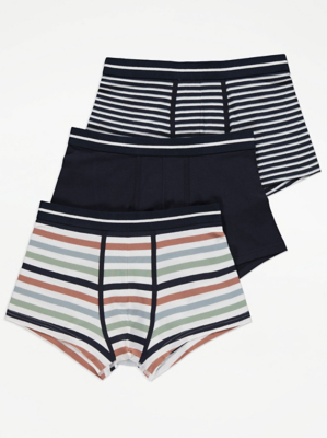 Striped Hipster Trunks 3 Pack | Men | George at ASDA