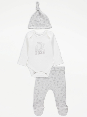 Disney Dumbo Grey Bodysuit Legging and Hat Outfit | Baby | George at ASDA