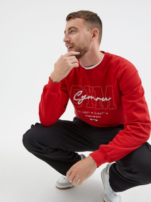 Red Wales Cymru Rugby Sweatshirt | Men | George at ASDA