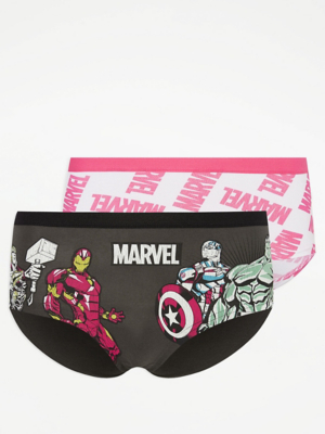 Marvel The Avengers Short Knickers 2 Pack | Lingerie | George at ASDA