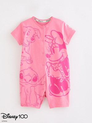 Disney 100 Character Print Pink Romper | Baby | George at ASDA
