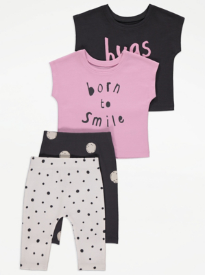 Hugs T-Shirt and Leggings Outfit 2 Pack | Baby | George at ASDA