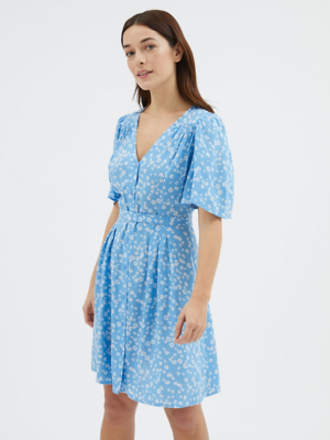 Blue Floral Mini Tea Dress | Women | George at ASDA
