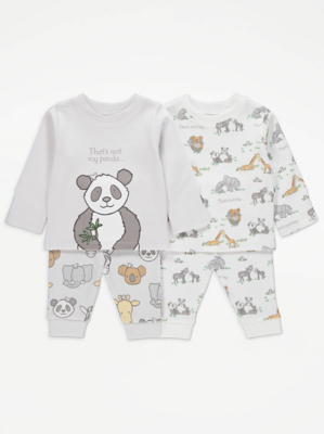 That's Not My Panda Long Sleeve Pyjamas 2 Pack | Baby | George at ASDA