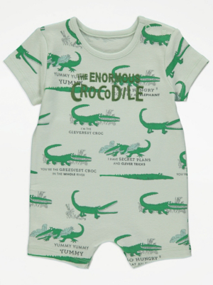 The Enormous Crocodile All In One Green Romper | Baby | George at ASDA
