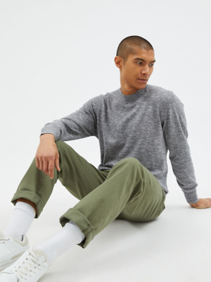 Grey Knitted Fine Gauge Jumper | Men | George at ASDA