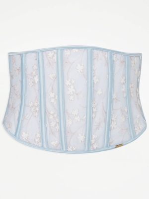Entice Blue Blossom Waspie Corset | Lingerie | George at ASDA