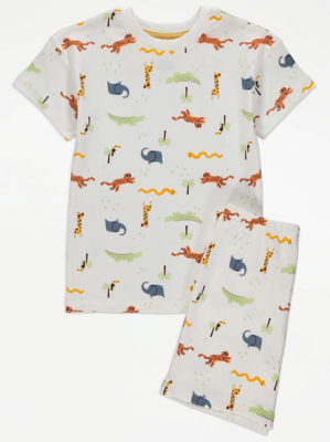 Palm Tree Tiger Short Pyjamas | Kids | George at ASDA