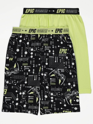 Gaming Pyjama Shorts 2 Pack | Kids | George at ASDA