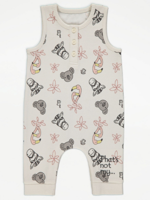 That’s Not My… Neutral Safari Animal Ribbed All In One | Baby | George ...
