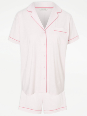 Matching Pink Shirt Striped Short Pyjamas | Women | George at ASDA