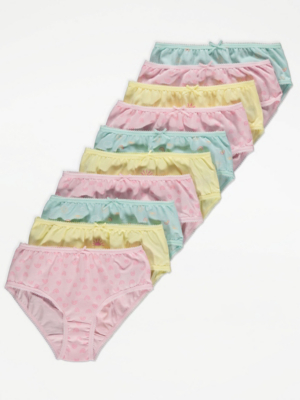 Bright Rainbow Print Briefs 10 Pack | Kids | George at ASDA