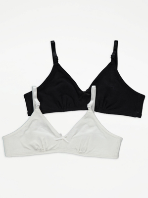 Assorted Lightly Padded First Bras 2 Pack | Kids | George at ASDA