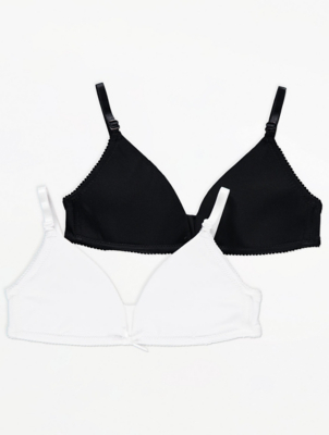 Comfort Padded Non Wired First Bras 2 Pack | Kids | George at ASDA