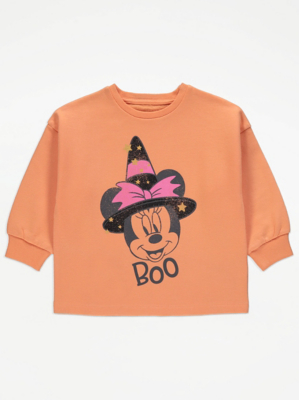 Disney Minnie Mouse Orange Boo Halloween Sweatshirt | Sale & Offers ...