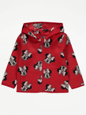 Disney Minnie Mouse Red Zip Up Fleece | Kids | George at ASDA
