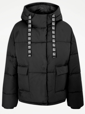 G21 Black Padded Coat | Women | George at ASDA