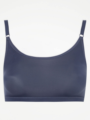 Navy 2 Way Lace Non Wired Crop Top | Lingerie | George at ASDA