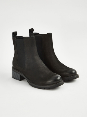 Black Leather Look Chelsea Boots | Women | George at ASDA
