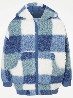Blue Borg Checked Jacket | Kids | George at ASDA
