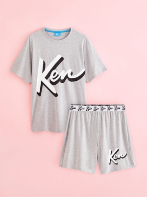 Barbie Ken Grey Short Jersey Pyjamas | Men | George at ASDA