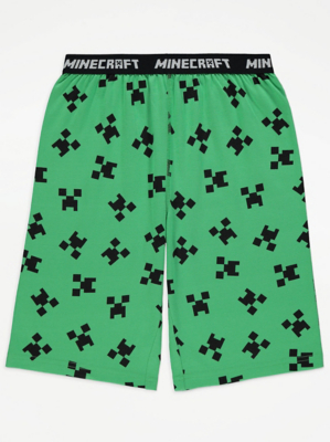 Minecraft Green Pyjama Shorts | Kids | George at ASDA