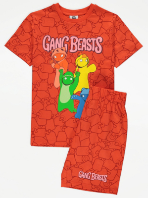 Gang Beast Orange Character Pyjamas | Kids | George at ASDA