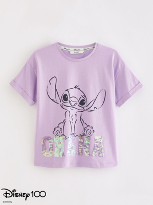 Disney Lilo and Stitch Ohana Sequin T-Shirt | Kids | George at ASDA